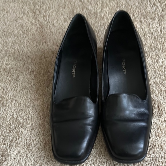 Rockport | Shoes | Rockport Black Leather Loafers Flats | Poshmark